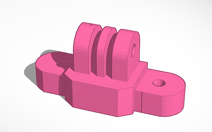 3D design dye i5 gopro mount - Tinkercad
