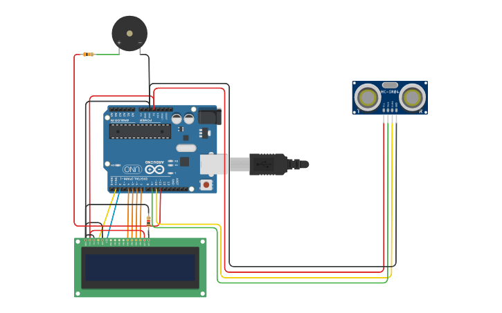 Circuit design Automatic bird repellent_Project_CS122 - Tinkercad
