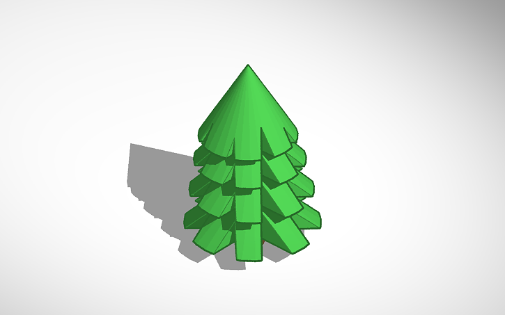 3D design Christmas Tree - Tinkercad