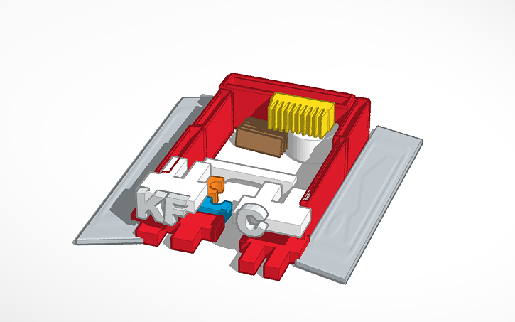 3D design KFC - Tinkercad