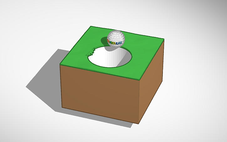 3D design Golf Ball - Tinkercad