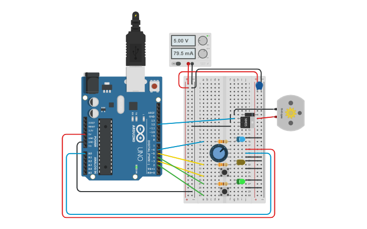 Circuit design Lab 1 Part E | Tinkercad Circuit design Lab 1 Part E | Tinkercad