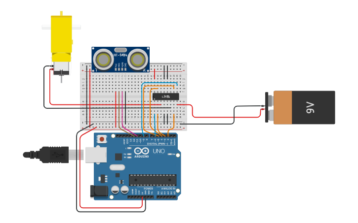 Circuit design Marvin_robot - Tinkercad