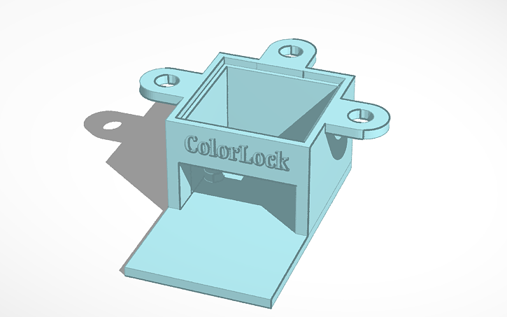 3D design Support Color Sensor - Tinkercad