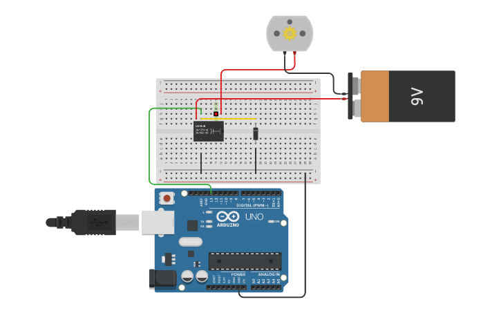 Circuit design Relay - Tinkercad