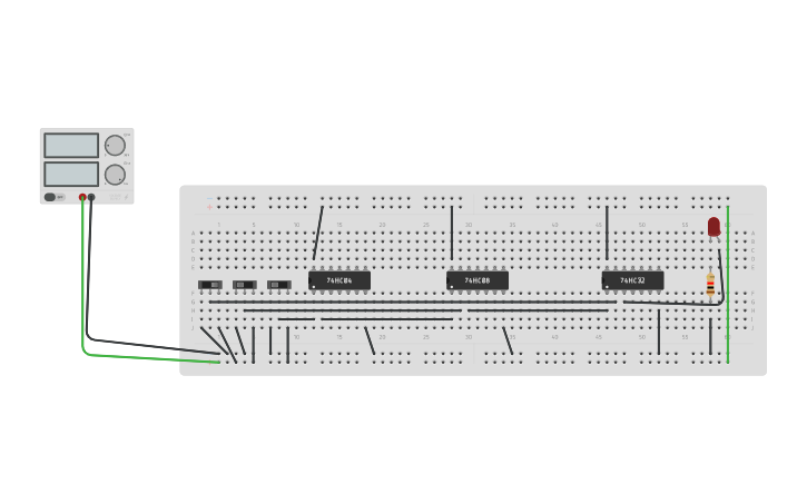 Circuit design K map - Tinkercad