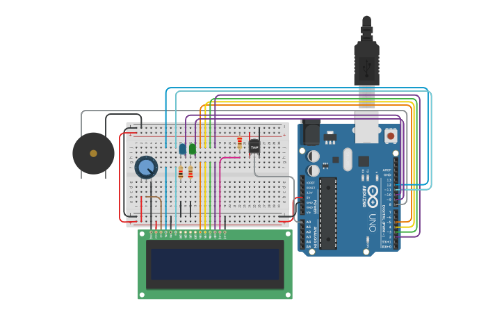 Circuit design Temperature Detection using TMP36 - Tinkercad Circuit design Temperature Detection using TMP36 - Tinkercad
