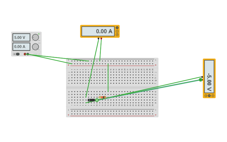 Circuit design STUDY OF ZENER DIODE | Tinkercad