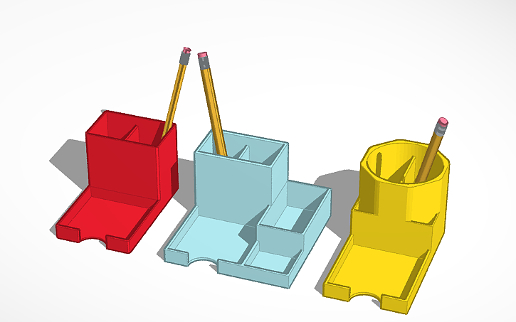 3D design Post-It Note Desk Organizer | Tinkercad