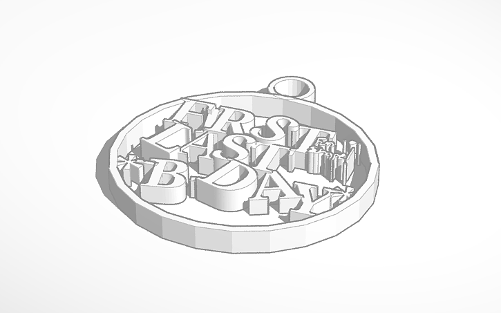 3D design Fun Key Chain Name Tag! :> | Tinkercad