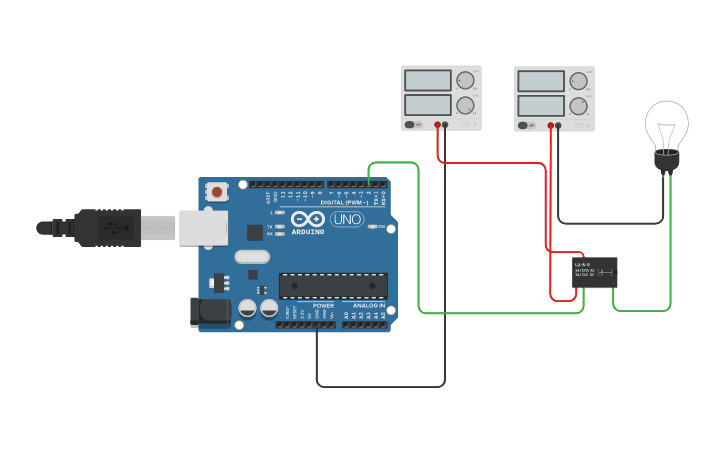 Circuit Design Relay Tinkercad