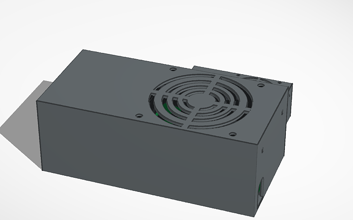 3D design TFX power supply - Tinkercad