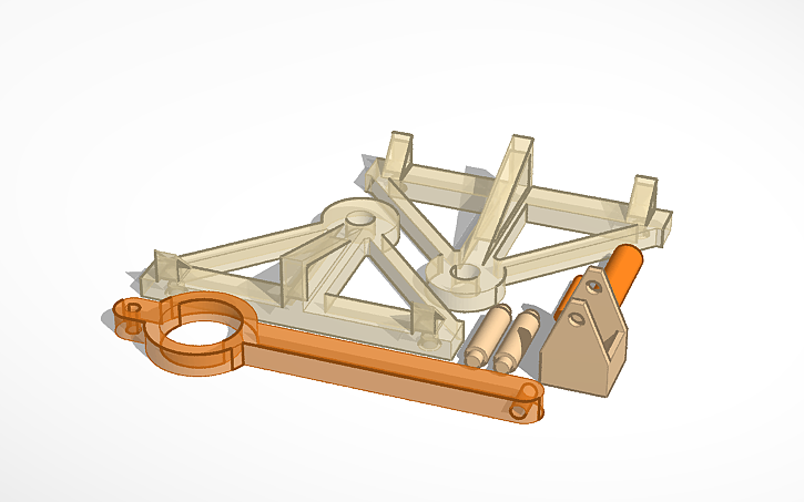 3D design Trebuchet (3D printable) - Tinkercad