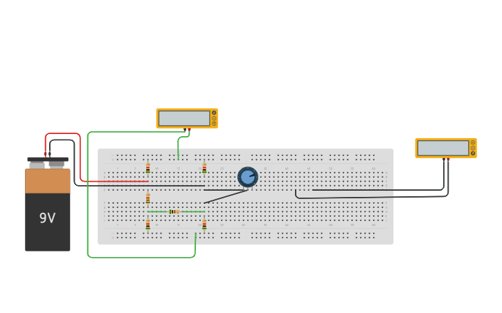 Circuit design Kelvin's Bridge - Tinkercad
