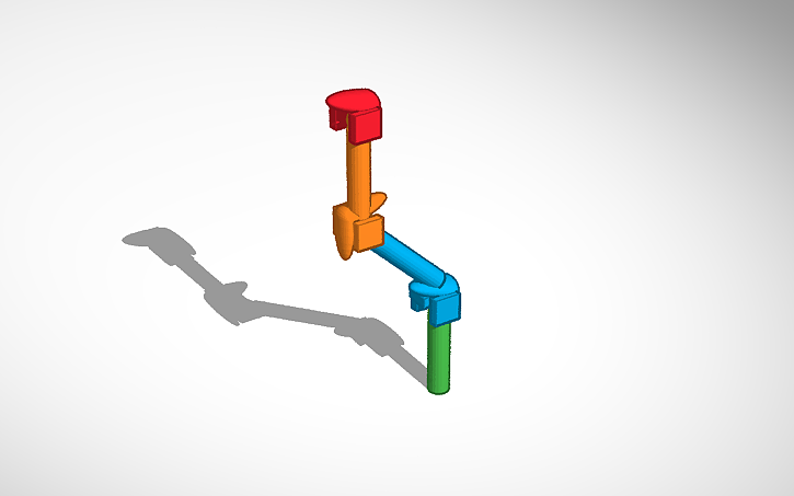 3D design hind leg - Tinkercad