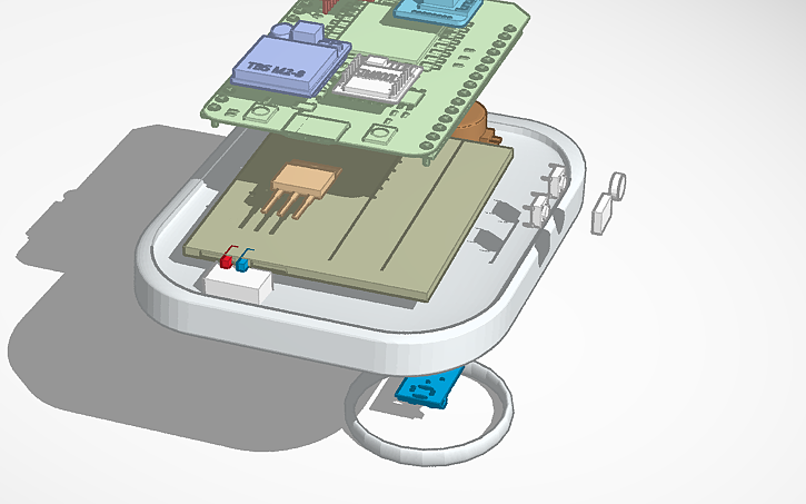 3D design Smartwatch parts - Tinkercad