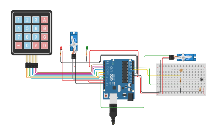 Circuit Design Smart Apartment Window And Door System Tinkercad