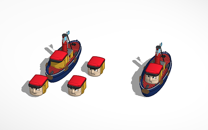 3D design Sunshine the Tug - Tinkercad