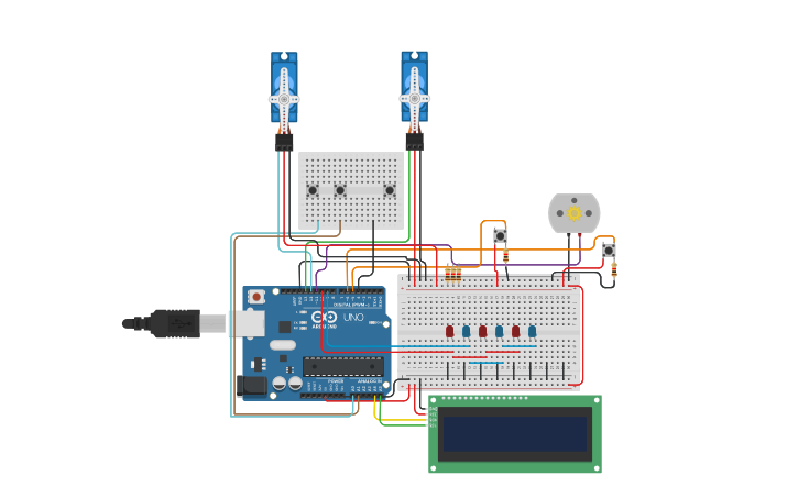 Circuit design Esboço PINBALL - Tinkercad