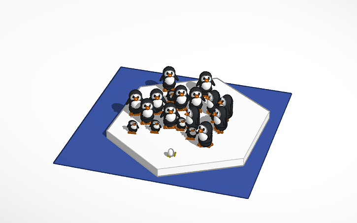 3D design penguins! | Tinkercad