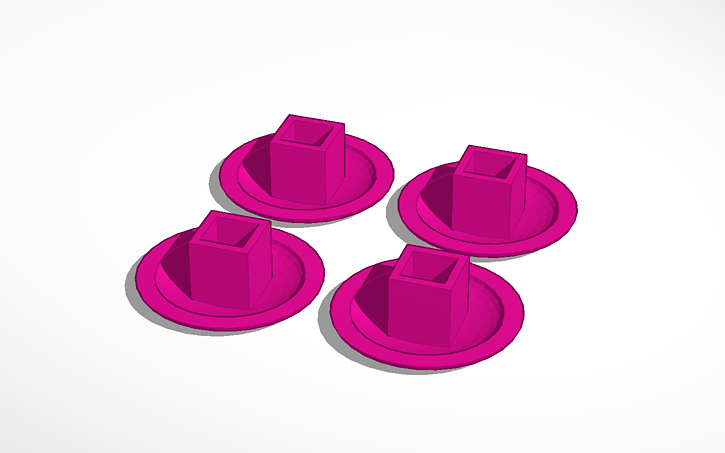3D design Voetje Tafel voor Tapijt - Tinkercad