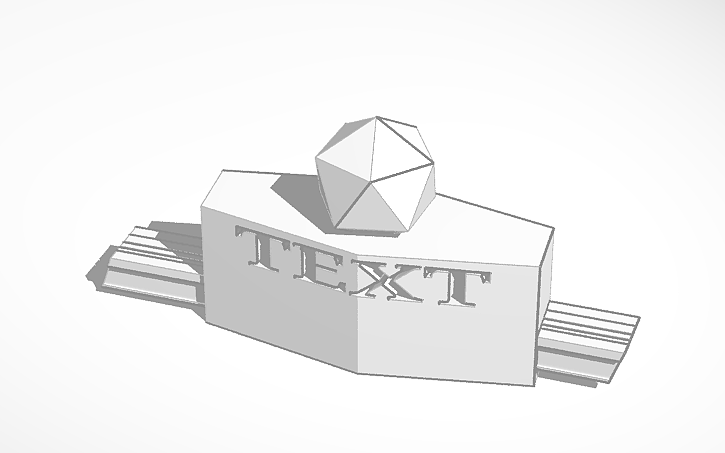 3d Design Text Tinkercad