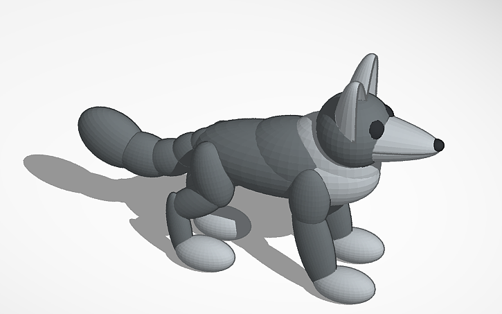 3D design Wolf - Tinkercad