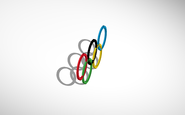 3D design Olympic Logo | Tinkercad