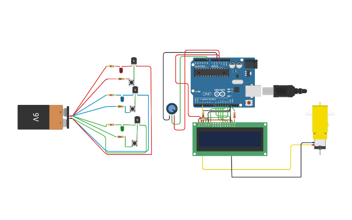 Circuit Design Full Rain Water Harvesting System Tinkercad