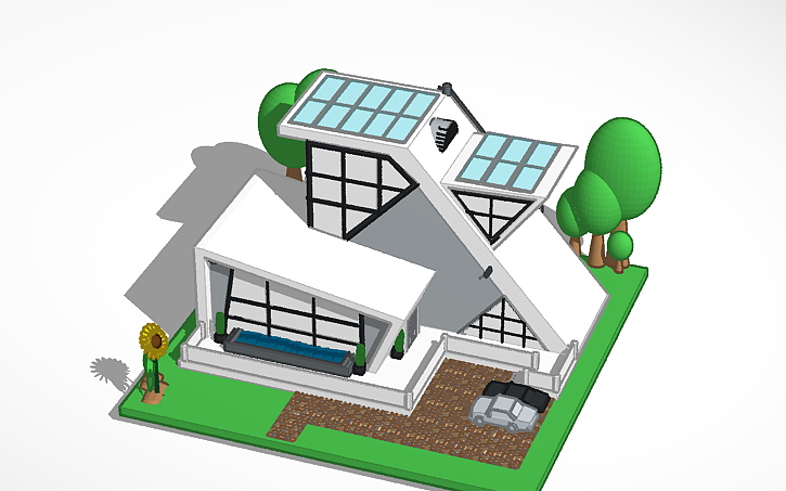 3D design eco house - Tinkercad