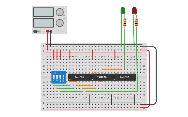 Circuit Design Full Adder Using Basic Gates Tinkercad