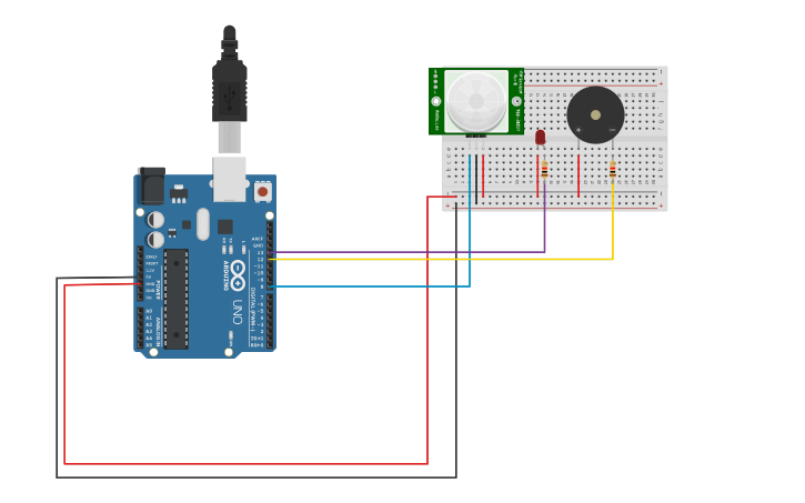 Circuit Design Advanced Anti Theft Security System Tinkercad