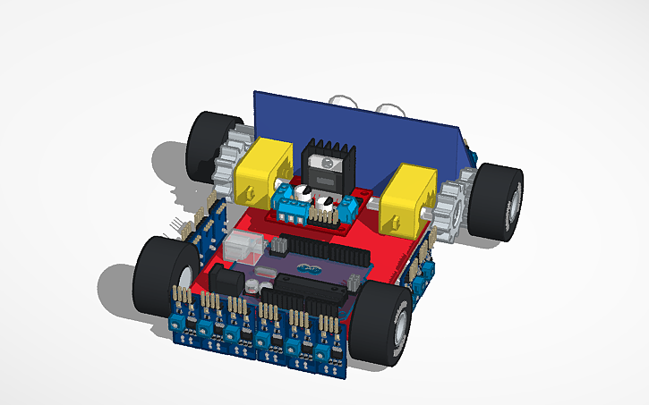 3D design sumo robot - Tinkercad