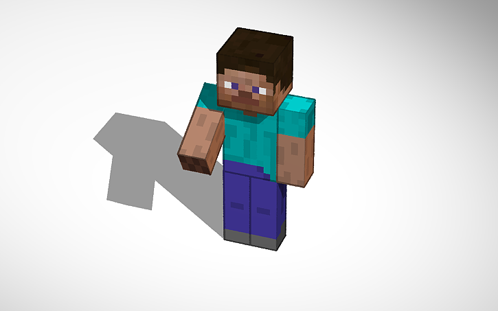 3D design Minecraft Steve - Tinkercad