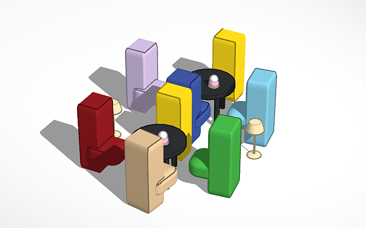 3D design BED ROOMWITH FRIENDS in living room | Tinkercad