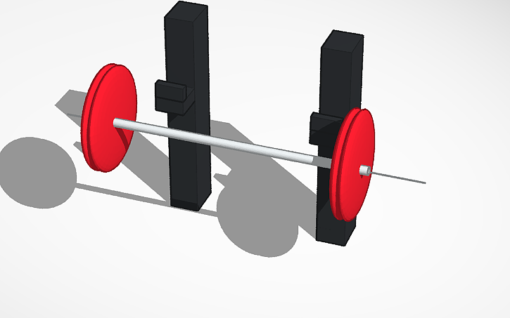 3D design squat rack - Tinkercad