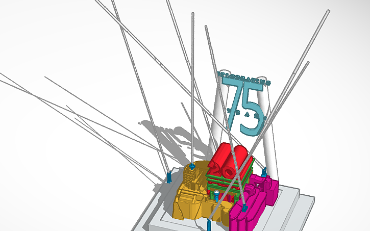 3D design 20th Century Fox 75 Years logo News Corporation byline 2010 ...