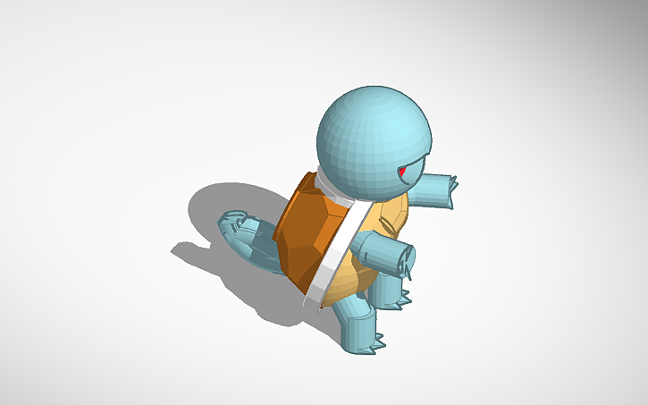 3D design Squirtle - Tinkercad