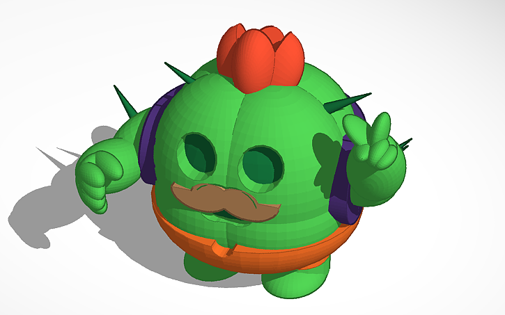 3D design Brawl Stars - Cactus - Tinkercad