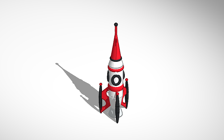 3D design Raket - Tinkercad