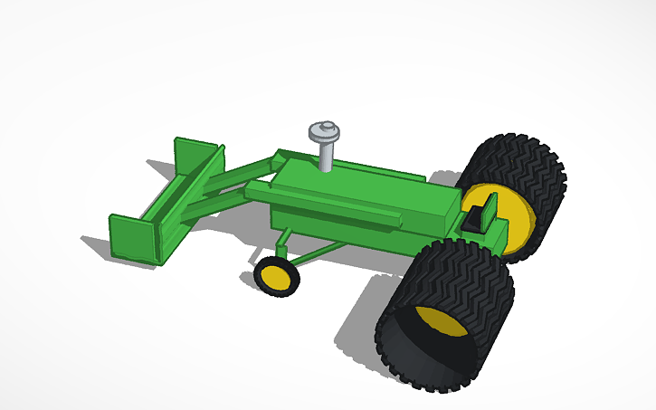 3D design John Deere Tractor - Tinkercad
