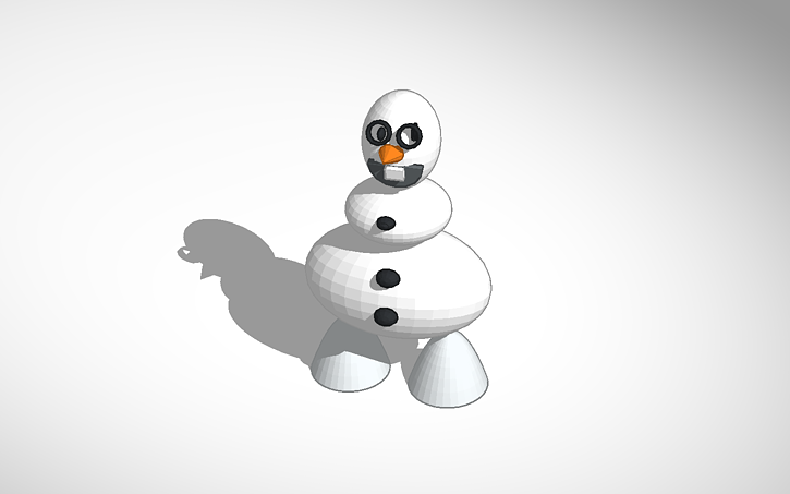 3D design FROZEN - Tinkercad