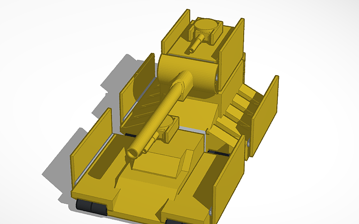 3D design Tank M-1500 Leviathan - Tinkercad