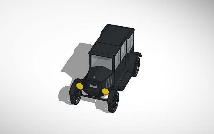 3D design Ford Model T - Tinkercad