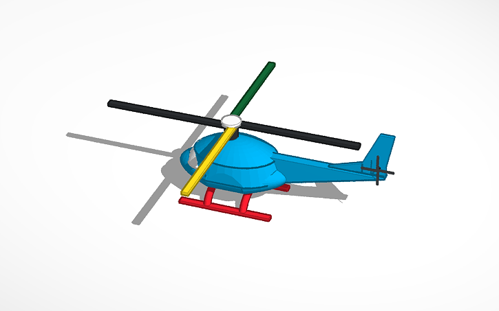 3D design helicopter - Tinkercad