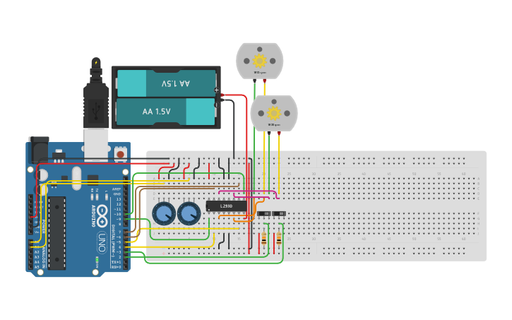 Circuit design Yap Module 7 Exercise 1 - Tinkercad