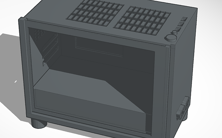 3D design PC CASE (Model) - Tinkercad