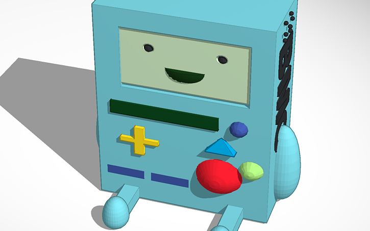 3D design BMO (Beemo) - Tinkercad