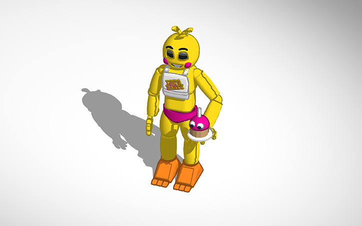 3D design Toy Chica - Tinkercad