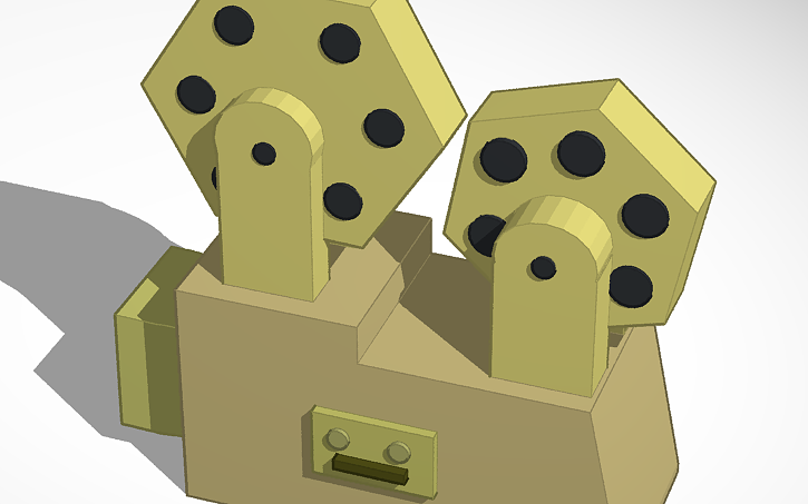 3D design bendy projector - Tinkercad